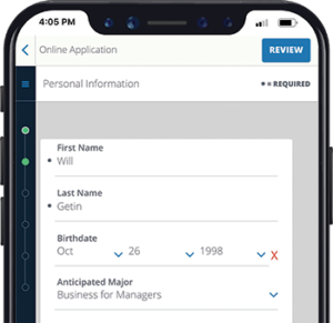 Online Application - TargetX